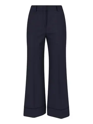 INCOTEX Incotex High-Waisted Wide-Leg Trousers