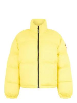 Canada Goose Padded Zip-front Jacket With High Collar For - Yellow