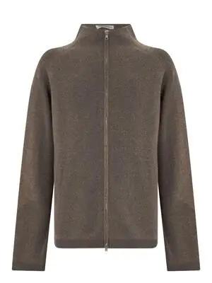 OUR LEGACY Our Legacy Merino Wool Zip Cardigan With High Collar