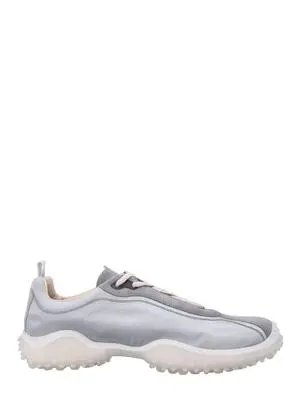 Miu Miu Miu Miu Miu Mini Bubble Sneaker In Technical Fabric And Suede Cloudy Grey
