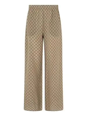 GUCCI Gucci Loose Silk Crepe Trousers