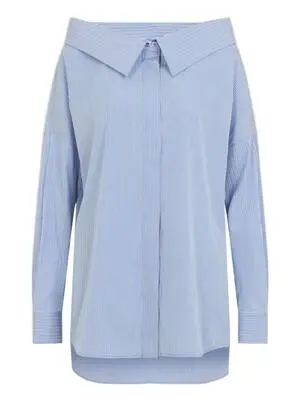 Balenciaga Oversized Stola Shirt - Blue