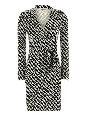 Diane Von Furstenberg Silk T-shirt New Jeanne Mini Dress - Printed