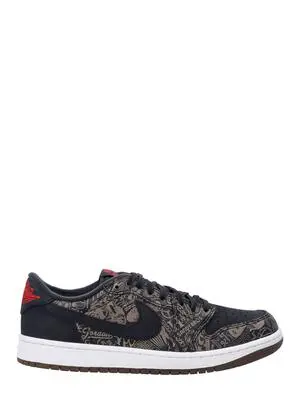 JORDAN Nike Jordan Jordan Air Jordan 1 Low OG Laser-Graphic Premium Leather Sneakers