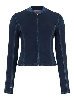 DIESEL® Jacket With Front Zip For - Denim