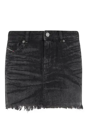 DIESEL® Diesel Women's Denim Mini Skirt With Raw Hem