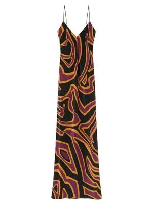 Emilio Pucci Pucci Silk Long Dress Red