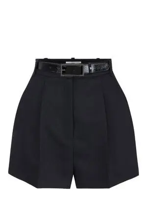 Elisabetta Franchi Wool Shorts - Black