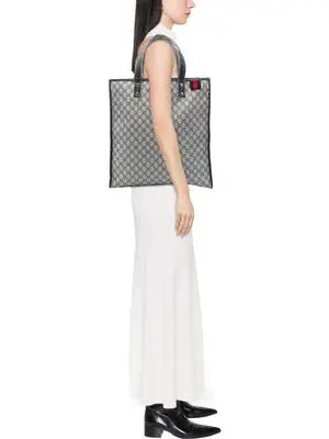 Gucci 2016-2026 Gg Supreme Web Tote Bag - Neutrals