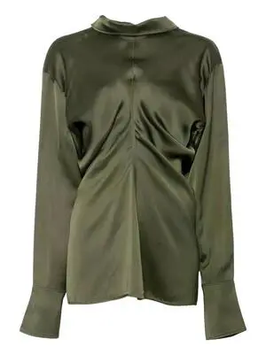 TOTÊME Gathered Zipped Shirt