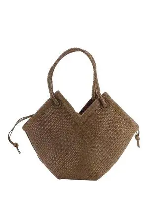 IBELIV Medium Trinity Woven Leather Shoulder Bag - Brown