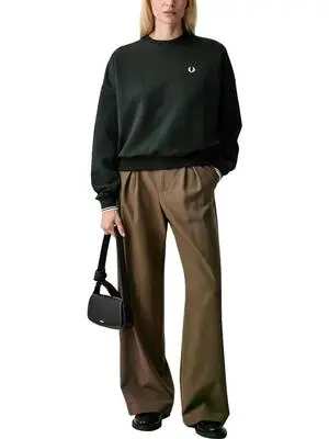 Fred Perry Logo-embroidered Sweatshirt - Green