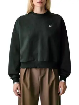 Fred Perry Logo-embroidered Sweatshirt - Green