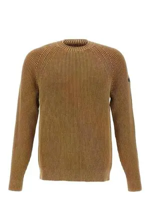 RRD Cotton 7 Techno Wash Ribbed-knit Cotton Sweater - Orange