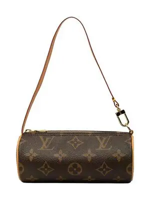LOUIS VUITTON 1990-2010 Monogram Papillon Pochette Handbag - Brown