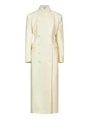 Giuseppe Di Morabito Double-breasted High-neck Coat - White