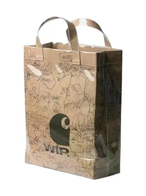 Carhartt Work In Progress Blinkerfluid Graphic-print Tote Bag - Brown
