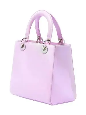 Dior 2014 Medium Calfskin Pockets Lady Satchel - Purple