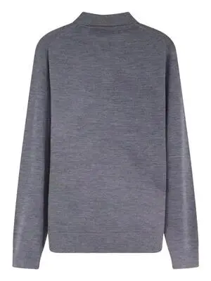 Vince Polo-collar Merino Sweater - Grey