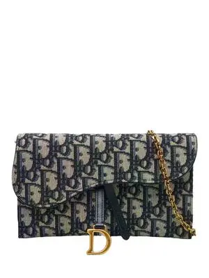 Dior 2021 Saddle Oblique Crossbody Bag - Blue