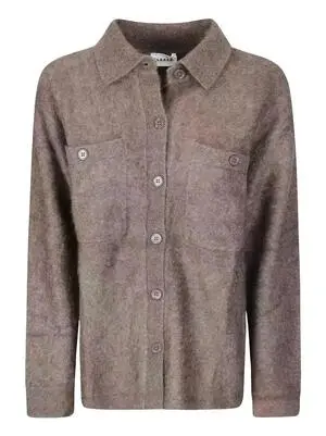 P.A.R.O.S.H Brushed-knit Button-down Shirt