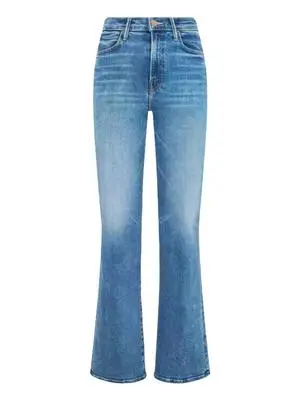 MOTHER The Kick It Faded-effect Flared Jeans
