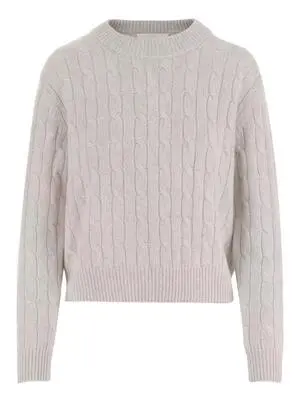 Arch4 Sequin-embellished Cable-knit Sweater - Neutrals