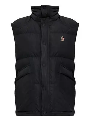 Moncler Evans Quilted Corduroy-collar Gilet - Black