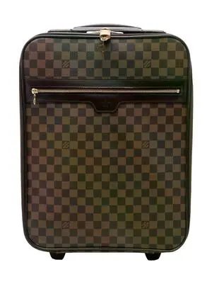 LOUIS VUITTON 2006 Damier Ebene Pegase 45 Travel Bag - Brown