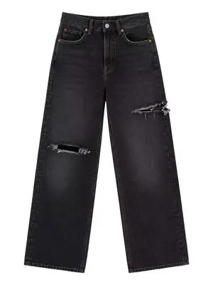 ICON DENIM LOS ANGELES Poppy Distressed Jeans - Black