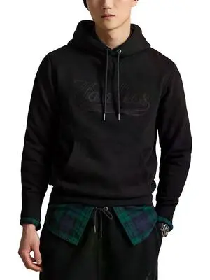 Polo Ralph Lauren Logo-embroidered Drawstring Cotton Hoodie - Black