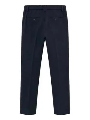 Seventy Elasticated-waistband Tailored Trousers - Blue