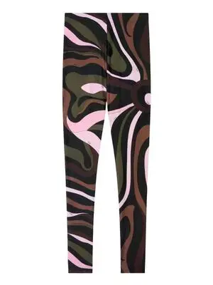 Emilio Pucci Marmo Print Leggings - Black