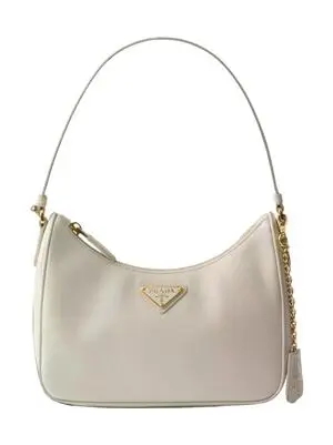 Prada Re-edition 2005 Saffiano Leather Mini-bag Neutrals