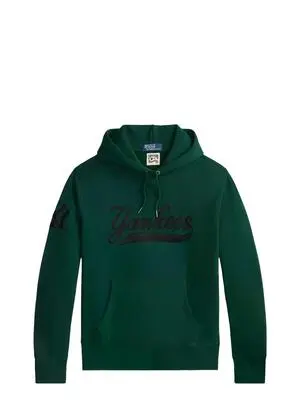 Polo Ralph Lauren X Mlb New York Yankees Logo-embroidered Hoodie - Green