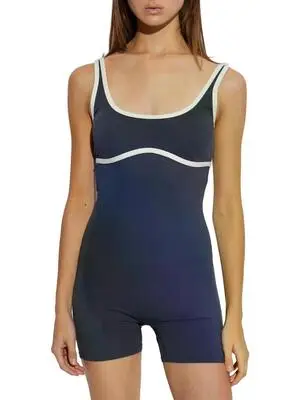 P.E Nation Solis Contrast-trim Jumpsuit - Blue