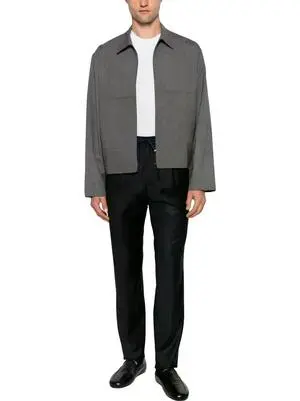 DRUMOHR Drawstring-waist Pleated Trousers - Blue