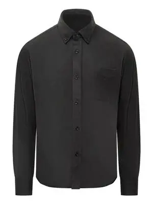 TOM FORD Long-sleeve Button-down Shirt - Black