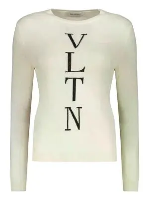 Valentino Garavani Intarsia-knit Wool Sweater - Neutrals
