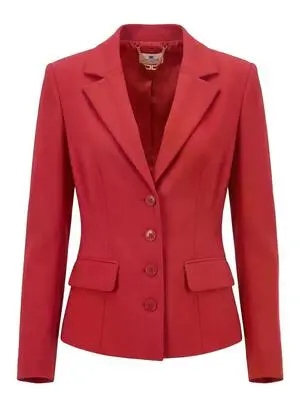 Elisabetta Franchi Technical Fabric Jacket - Red