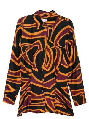 EMILIO PUCCI Labirinto-print Mini Shirt Dress