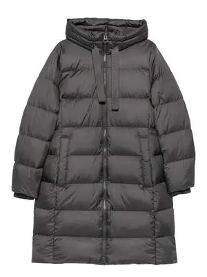 Marc O'polo Quilted Hooded Coat - Grey