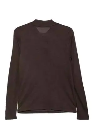 Majestic Filatures Twist-detail Long-sleeve T-shirt - Brown