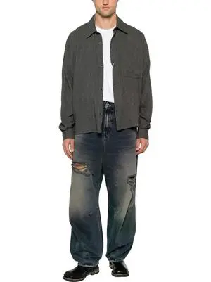 PDF Distressed Panelled Jeans - Blue