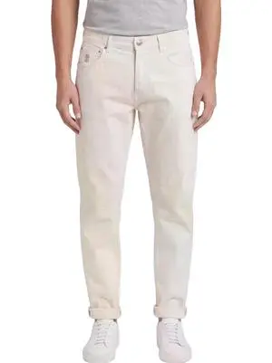 Brunello Cucinelli Five-pocket Lightweight Jeans - Neutrals