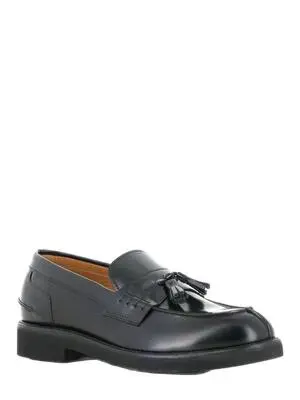TASSINARI Tassel Leather Loafers - Black