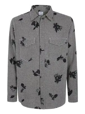 PAUL SMITH Floral-print Gingham Shirt