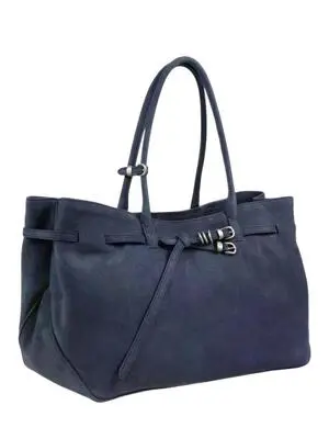 MARGESHERWOOD Grandma Used Buckle-detail Shoulder Bag - Blue