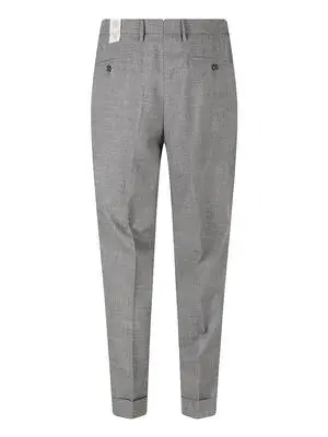 LBM Pleated Wool Trousers - Grey