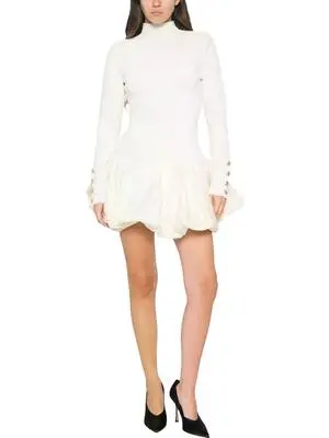 Aje Elodi Bubble-hem Mini Dress - Neutrals